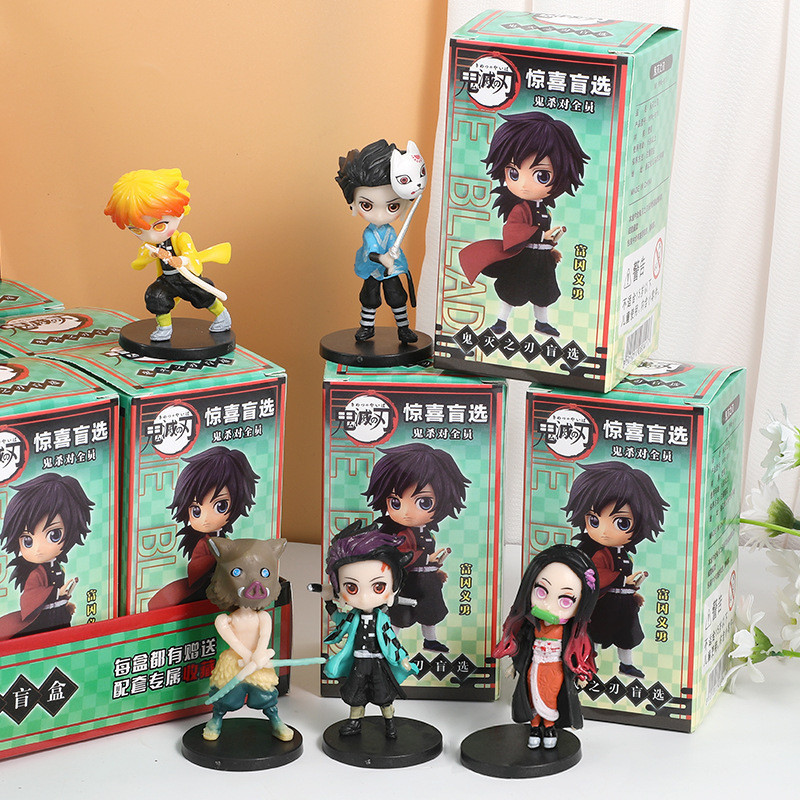 Original Bubble Mart Demon Slayer Blind Box Mystery Box Kamado Tanjirou ...