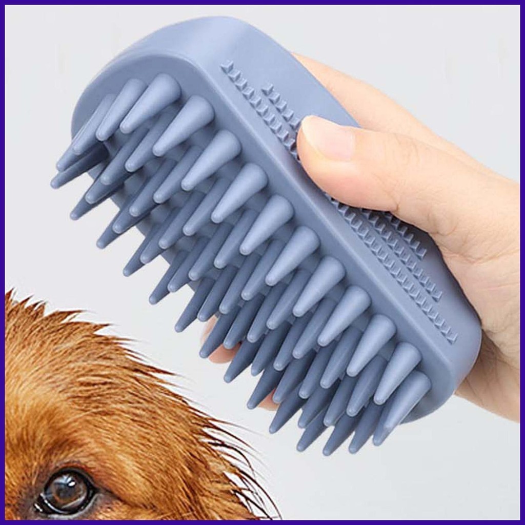Dog Wash Brush Soft Bristle Dog Scrubber for Bath Pet Bath Brush Pet ...