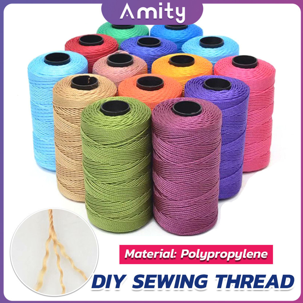 Amity Polypropylene Nylon Sewing Thread for Crochet Knit Bag Hat 100g ...