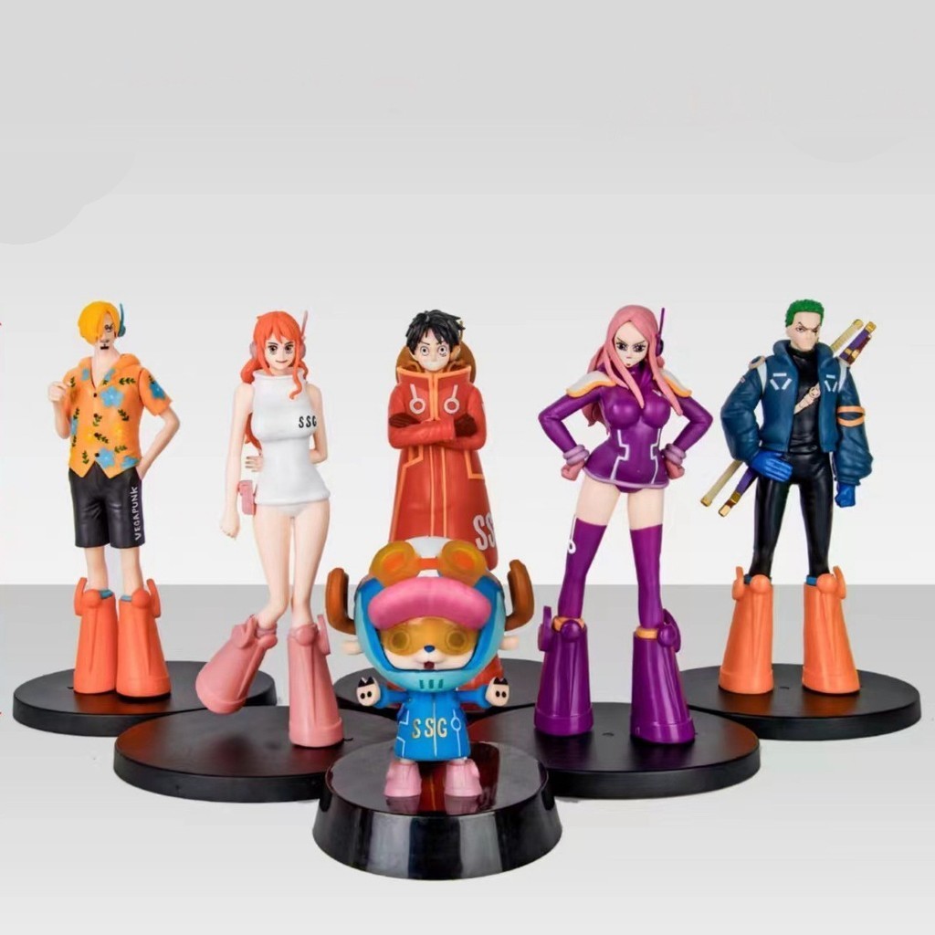 ONE PIECE Action Figure Toys Egghead Nami Chopper Sanji Zaro Luffy ...