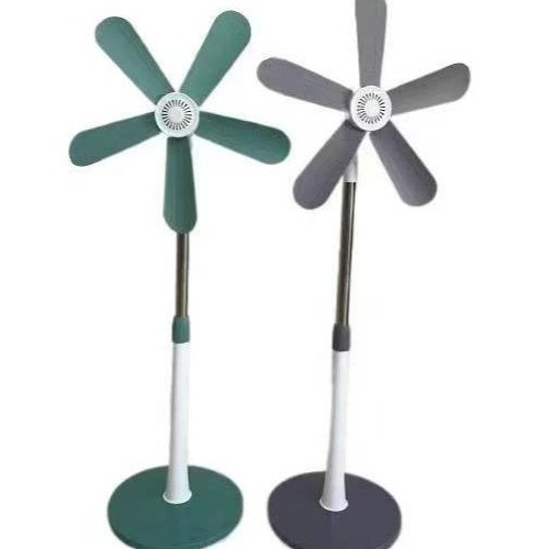 5 Blade Stand Fan Big Wind Portable Electric Floor Fan Adjustable ...
