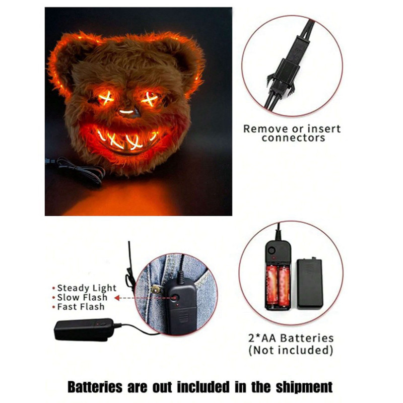 FAUSE Party Scary Masks Halloween Creepy Bunny Mask Killer Bunny Mask ...