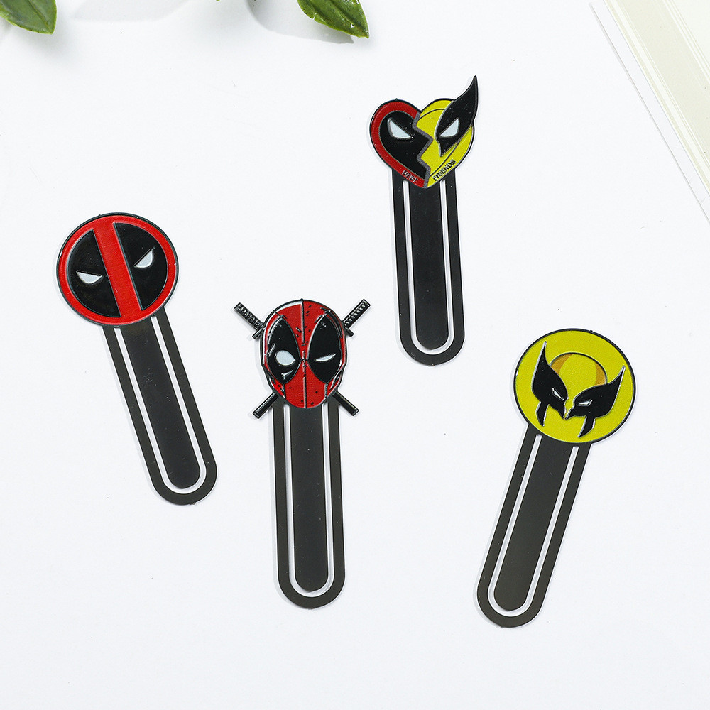 Deadpool Bookmarks Metal Paperclips For Fans Collectible Book ...