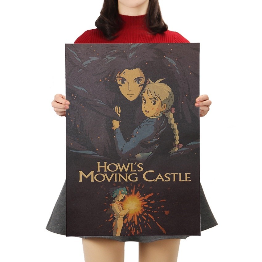 Hayao Miyazaki Animation Hal's Moving Castle Kraft Paper Animation ...