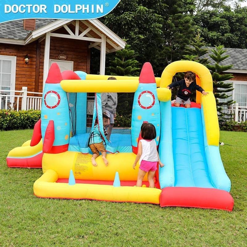 【STOCK】Inflatable Playground Castle Small Jumping Bed Inflatable Slide ...