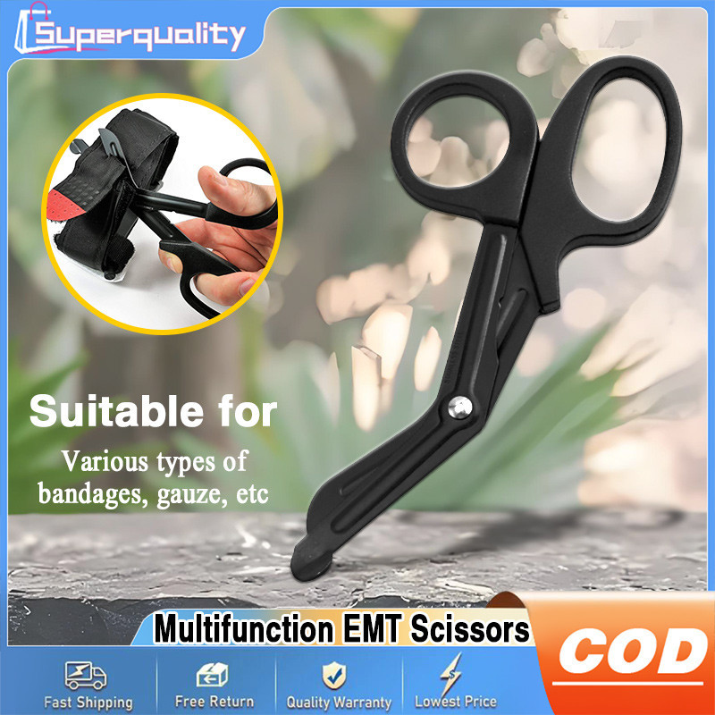 EMT Shears Multifunction EMT Scissors Rope Cutter Rescue Scissors ...