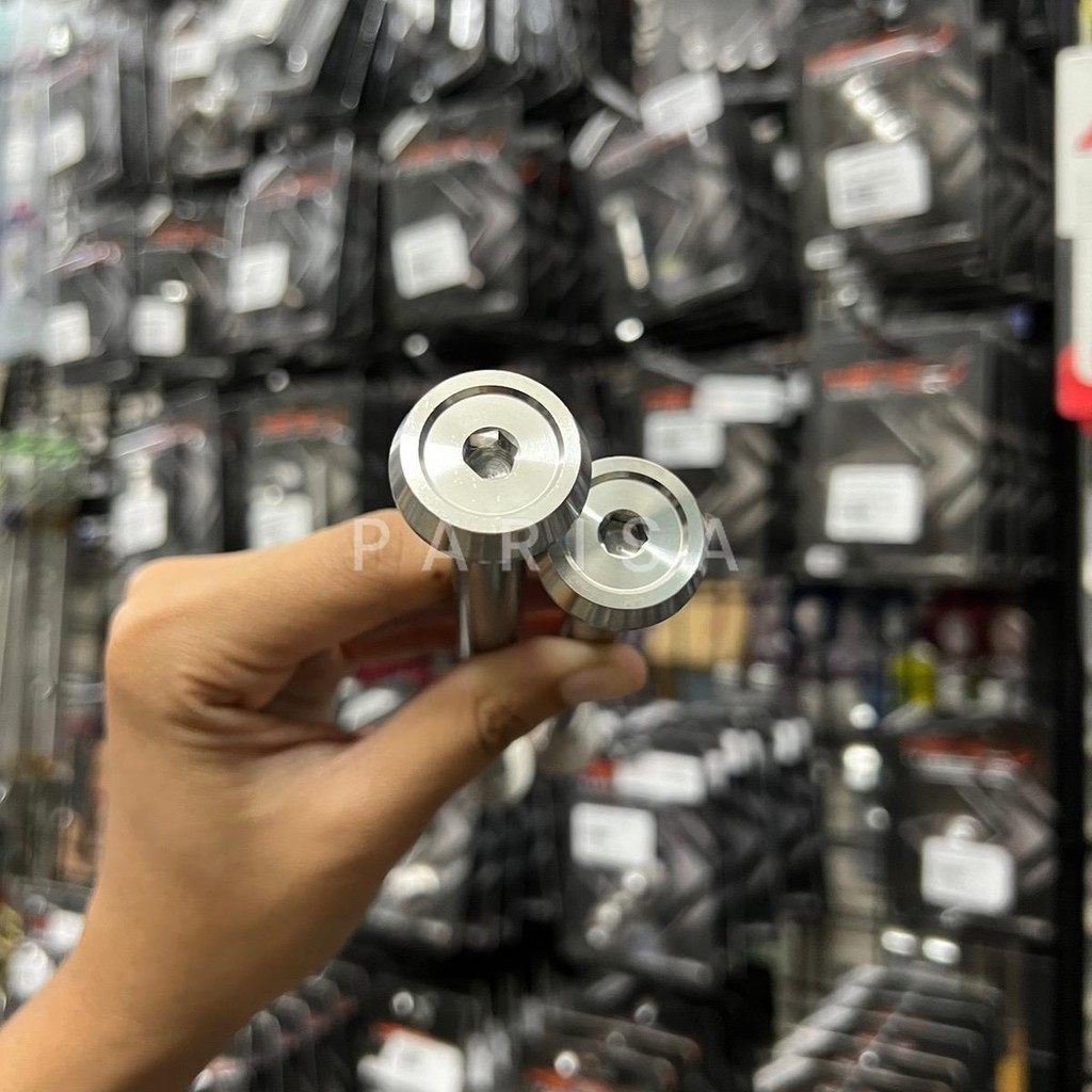 Front-Rear Axle CNC-P1 Pattern Stainless WAVE | Shopee Philippines