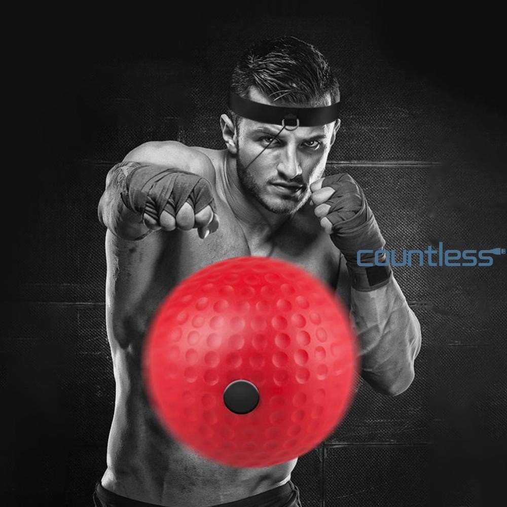 Reflex Punching Ball with Headband Improve Speed Boxing Equipment (2 ...