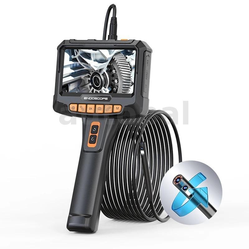 5 inch Handheld Inspection Borescope Endoscope 8mm Dual Lens 360 Degree ...