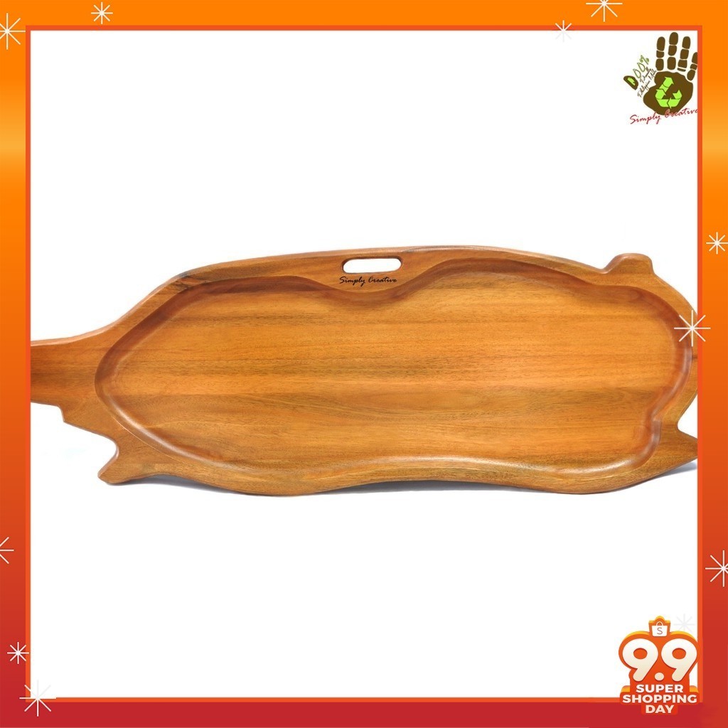 Simply Creative Wooden Lechon Tray, large size 38.5". Wooden Pig ...