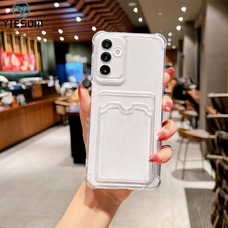 Clear Card Slot Holder Phone Case for Samsung Galaxy A16 A06 A26 A36 A56 A15 A25 A35 A55 5G A14 ...