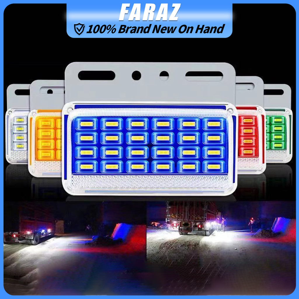 24V Truck Side Lights Waterproof LED Clearance Light 9D Truck Night ...