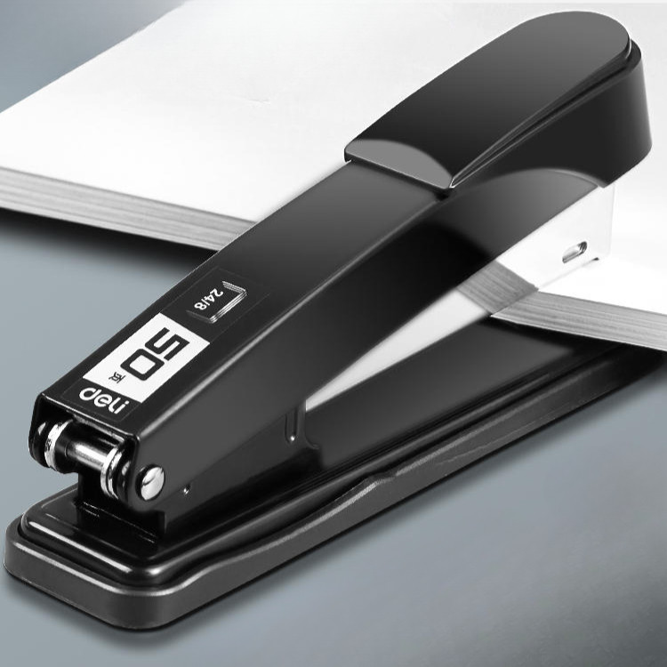 Deli 50 Sheets Heavy Duty Stapler School Paper Stapler 24/8 24/6 ...