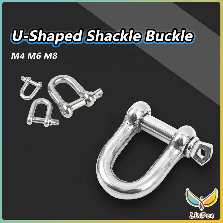 LD D-Type/U-Shaped Shackle Buckle D Ring Lock Bow Shackle Wire Rope ...