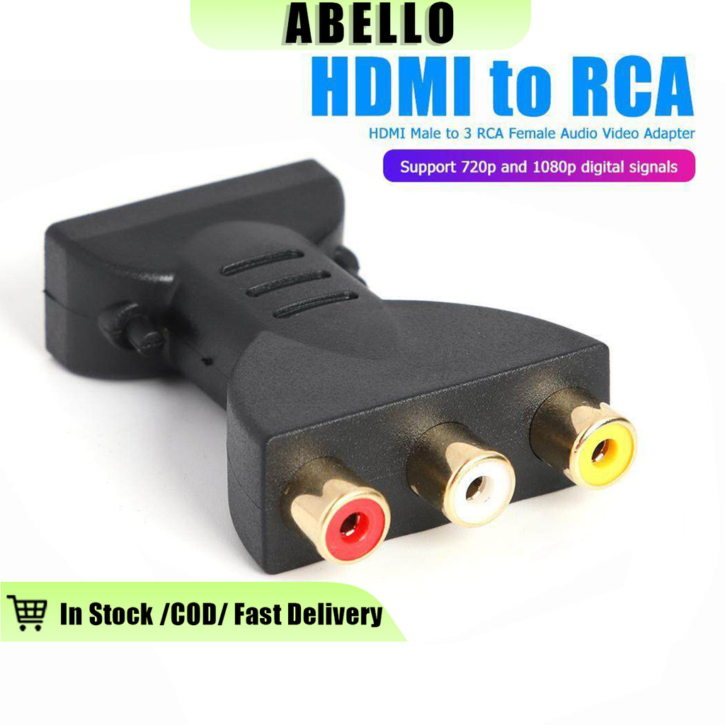 High Quality HDMI to 3 RCA Video Audio AV Adapter HDMI To AV RCA Video ...