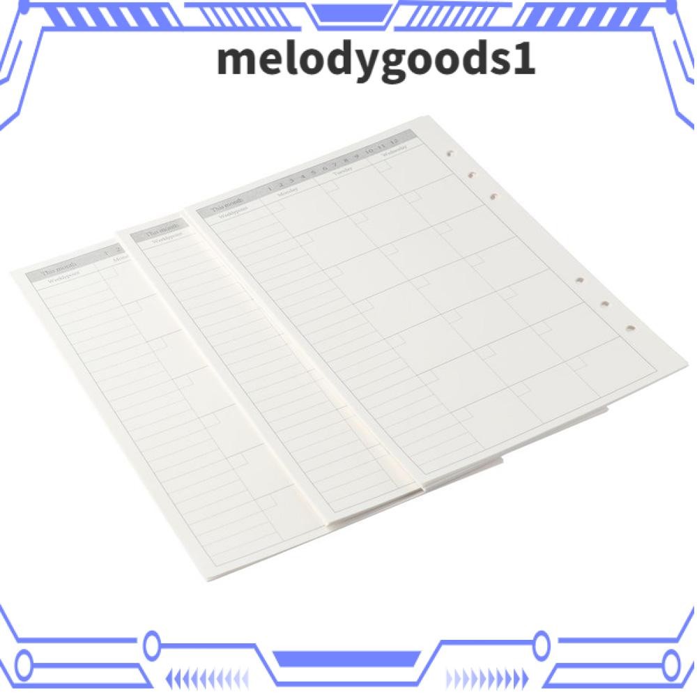 MELODYGOODS1 45 Sheets A5 Planner Inserts, 6 Hole Paper Monthly Planner ...