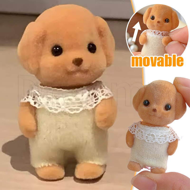 Poodle Milo Flocking Doll - Anime Senbeier Poodle Flocking Toys - Funny ...