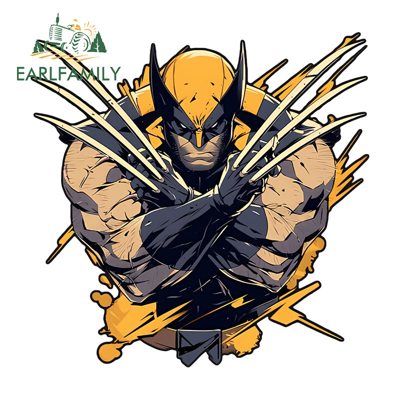 EARLFAMILY 13cm Wolverine Anime Car Sticker Waterproof Motorcycle ...