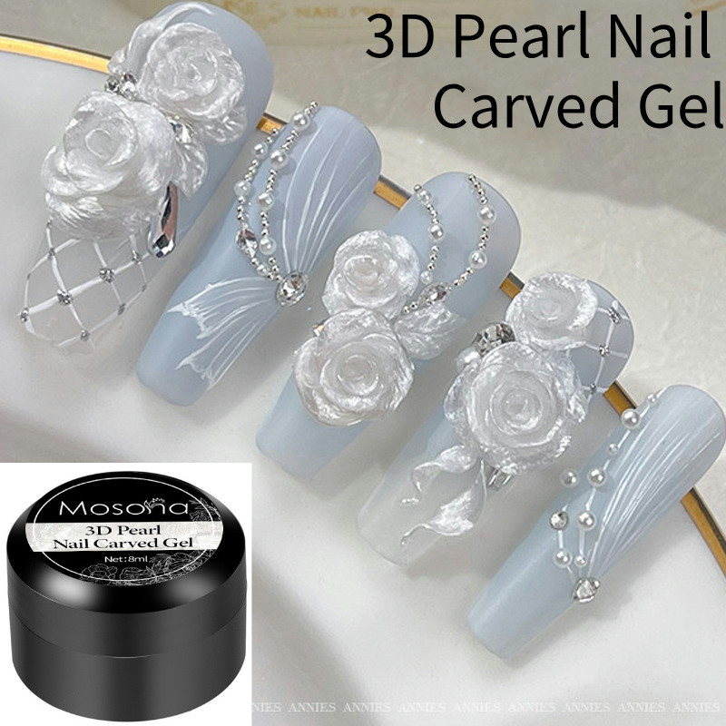 UV painted Embossed Sculpture Nail Gel polish gel carving gel 3D ...