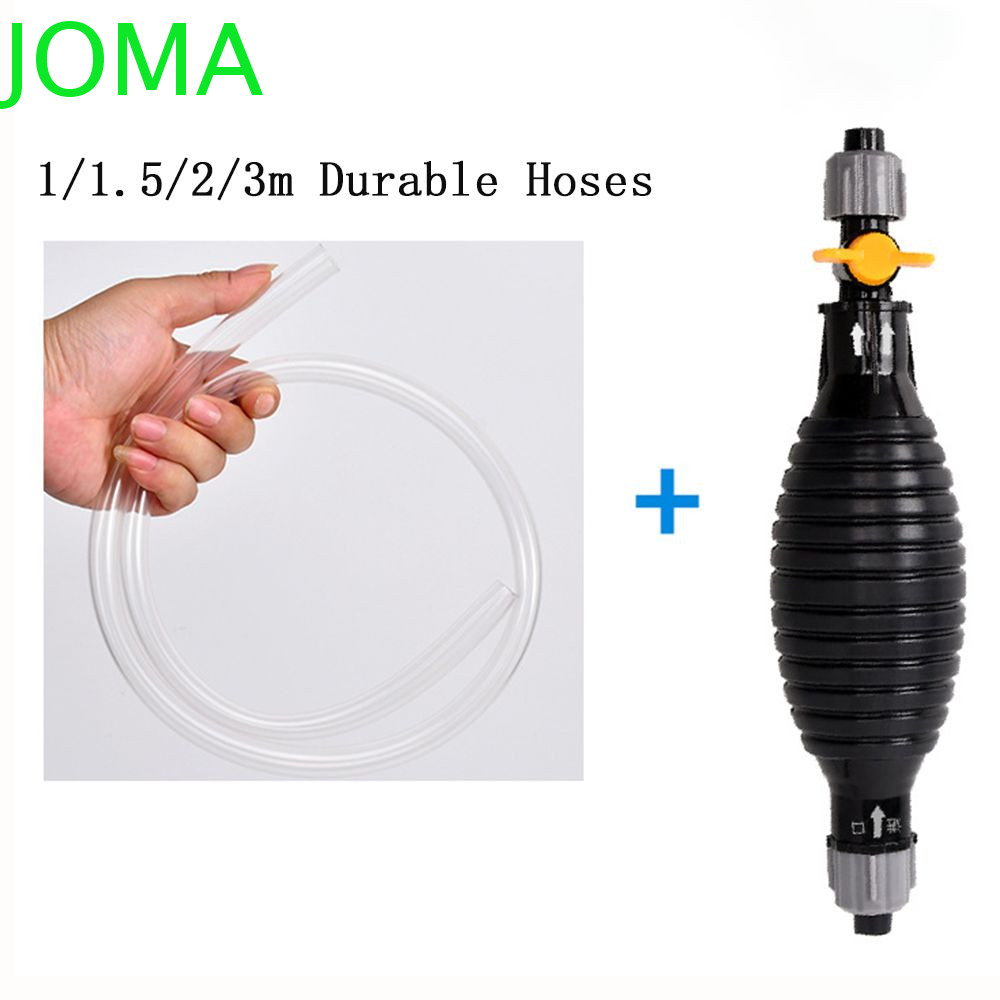 JOMA Hand Gas Oil Pump, Universal Manual Gasoline Siphon Hose Pump, Suction Pipe Safe with Flow ...