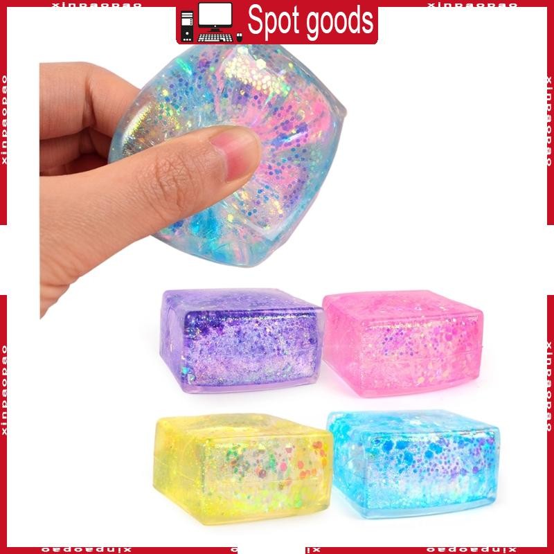 XI Decompressing Pinch Stress Ice Cube for Girls Stress Unbreakable Toy ...