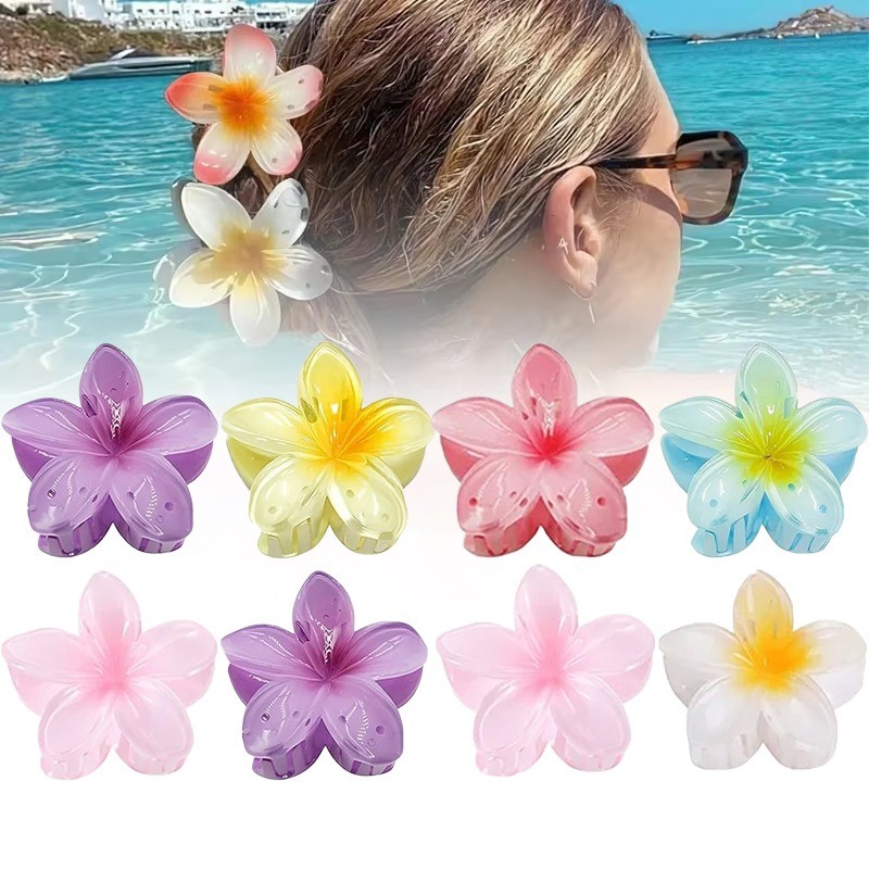 4/8/11cm Egg Flower Claw Clip/Beach Vacation Sweet Flower Hairpin ...