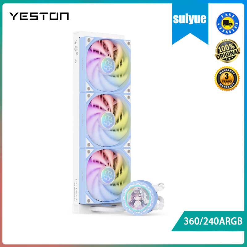 yeston Chiguo Sakura Pupil Flower Wedding 360/240ARGB Integrated Water Cooled CPU Heat Sink ...