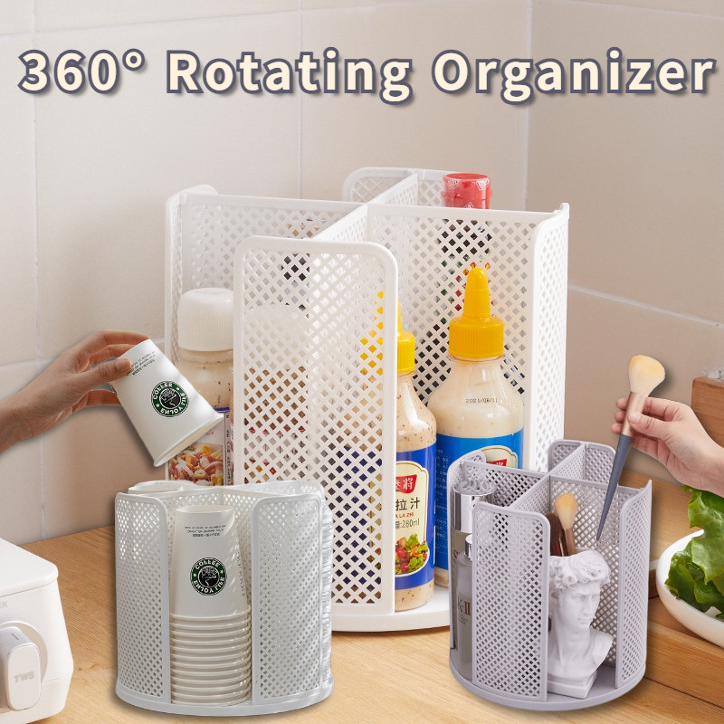Paper Cup Holder 360° Rotating Organizer Multi-scene Detachable Shelf ...