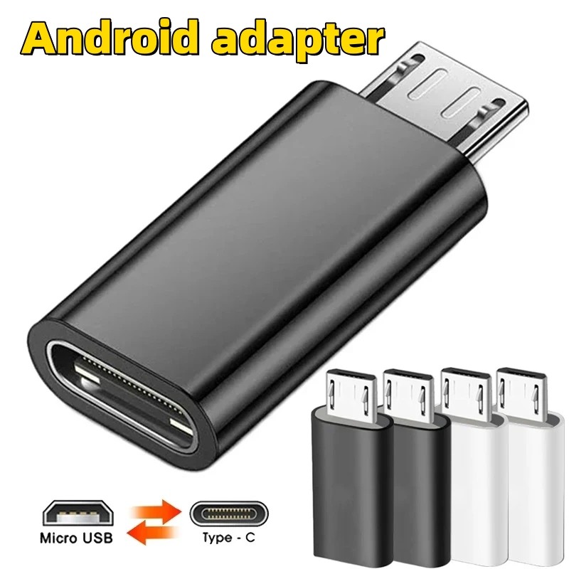 Micro USB Male To Type C Female Converter - Android Adapter Connector ...