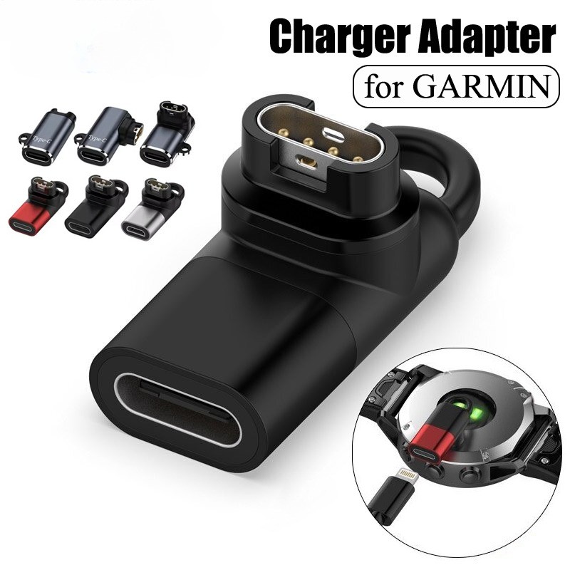 Type C Charger Adapter for Garmin Fenix 8 7 6 5 8X 7X 6X Tactix ...