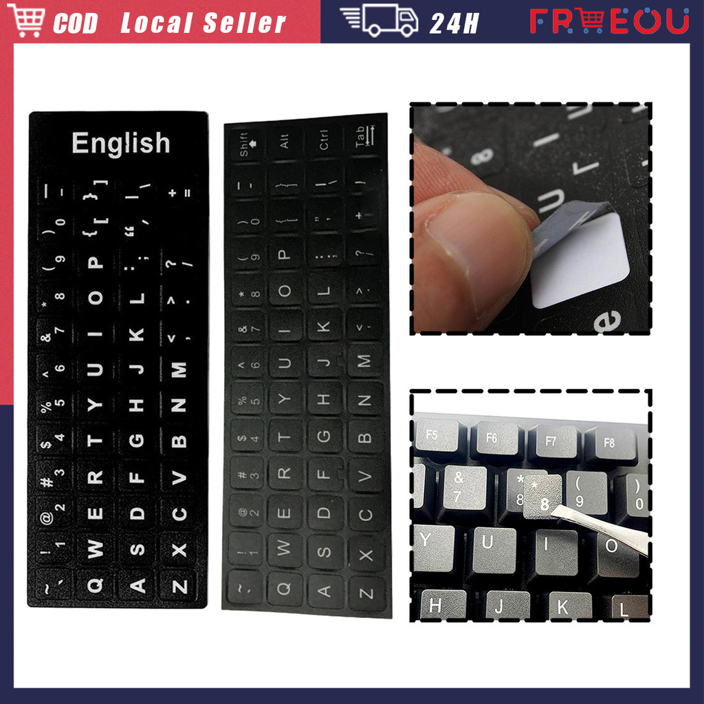 PVC English Keyboard Proctive Sticker Laptop Frosting Keypad Layout ...