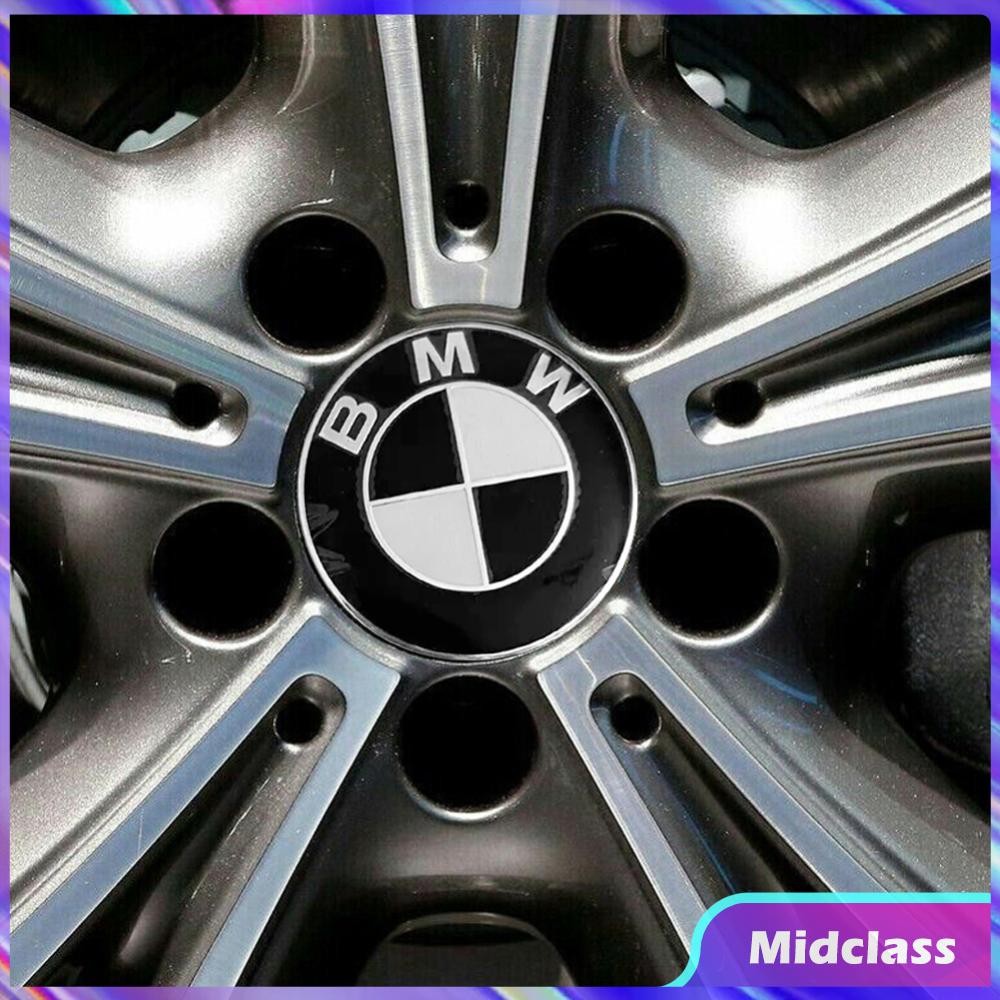 4 BMW Wheel Centre Caps in Black Fits Most 1 3 5 7 Series X6 M3 Z4 E46 ...