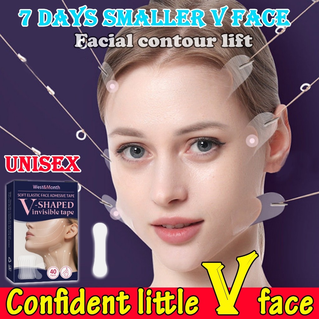 Slim Face and Chin V Shape Face Lift Invisible Face Stickers Neck Eye ...