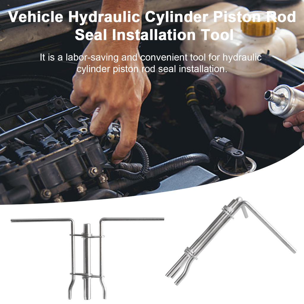 jjambi-3Pcs/Set J05321 Rod Seal Installation Tool U-cup Steel 3 Sizes ...