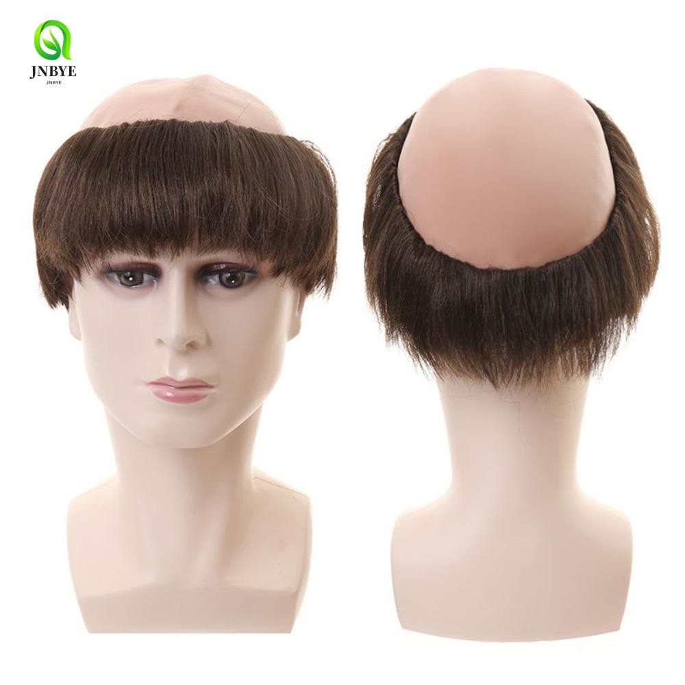 JNBYE Bald Head Wigs, Clown Props Short Straight Funny Bald Wig ...