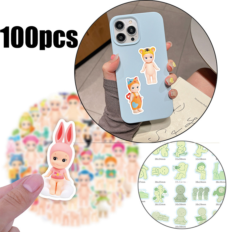 100pcs/set Sonny Angel Stickers Waterproof DIY Sonny Angel Hippers Cute ...