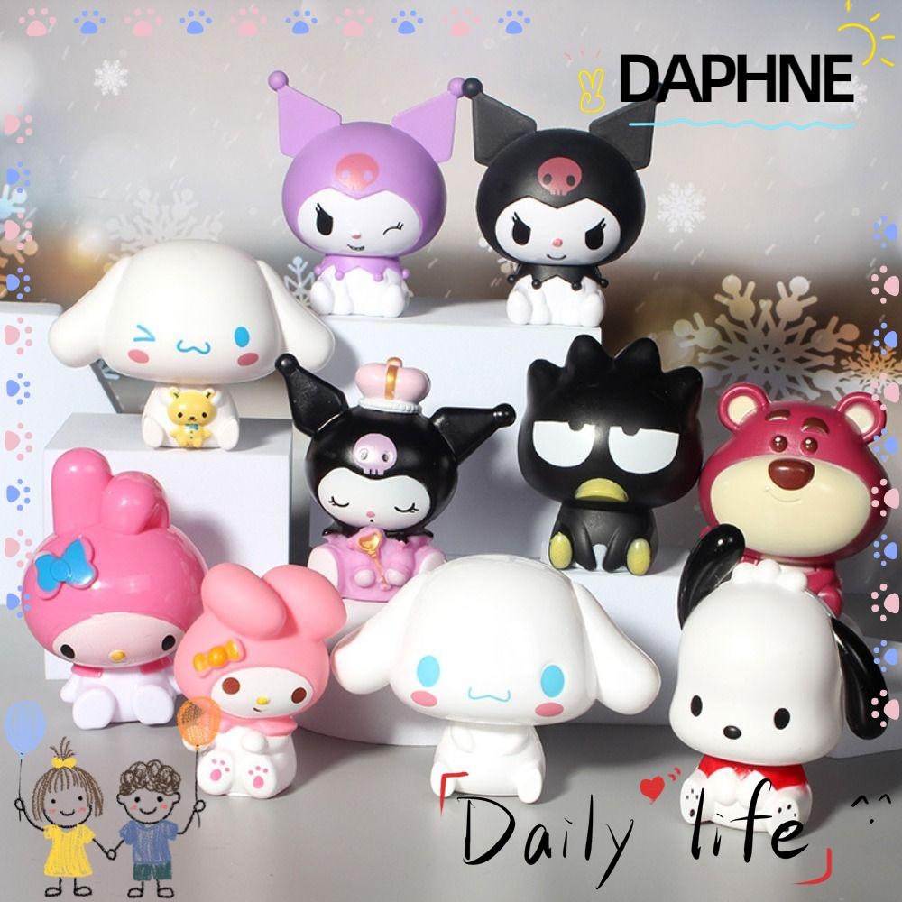 DAPHNE Anime Figure Cake Topper, Kuromi Doll Plastic Cinnamoroll Cake ...