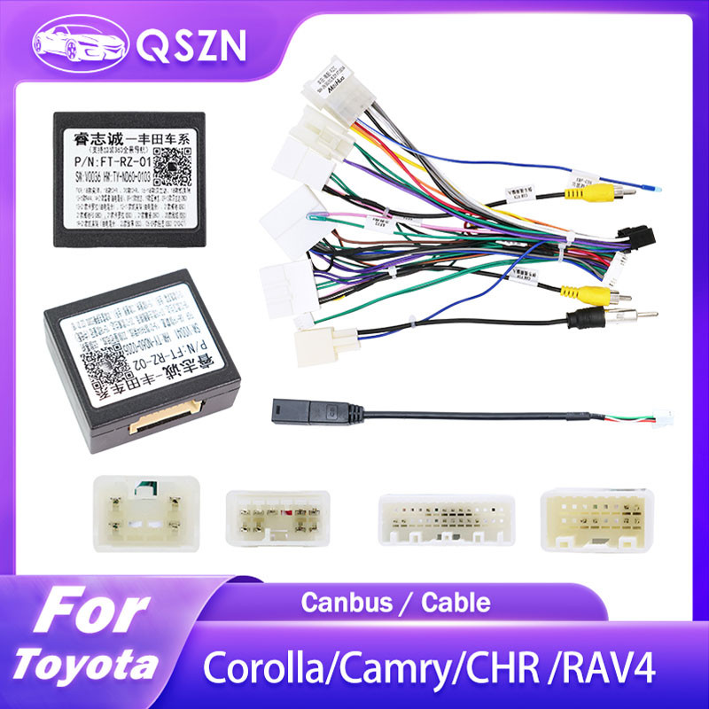 FT-RZ-01 FT-RZ-02 Canbus Box For Toyota Corolla/Camry/CHR /RAV4/ LAND CRUISER With Wiring ...
