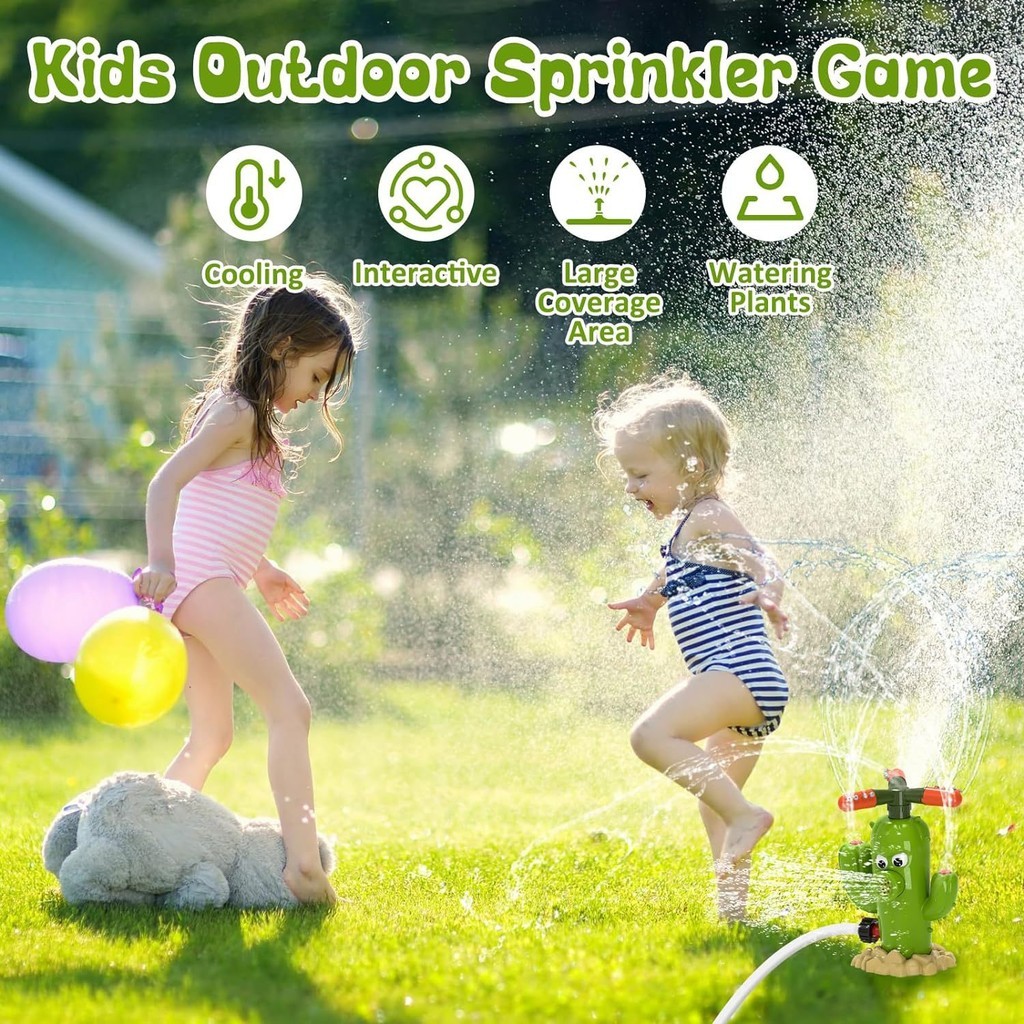 Outdoor water spraying cactus rotating nozzle automatic spraying ...