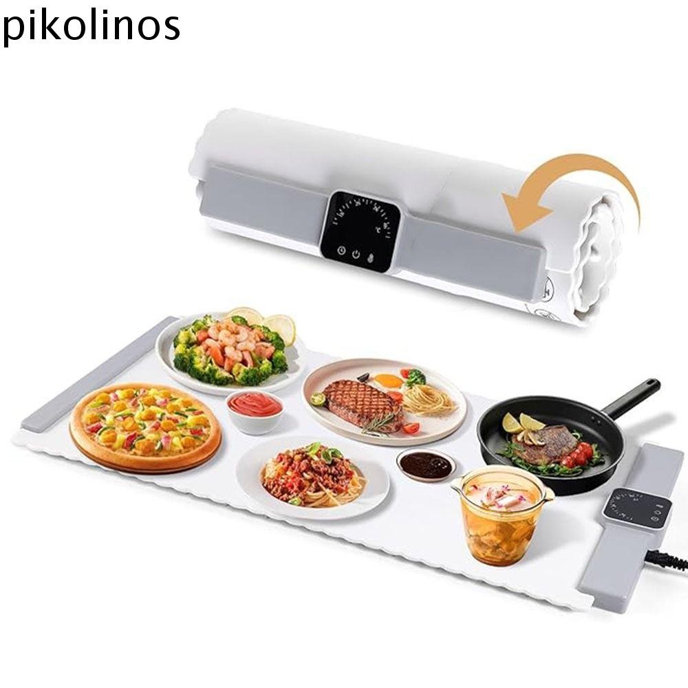 PIKOLINOS Food Warming Mat, Flexible Roll Up Silicone Heating Mat ...