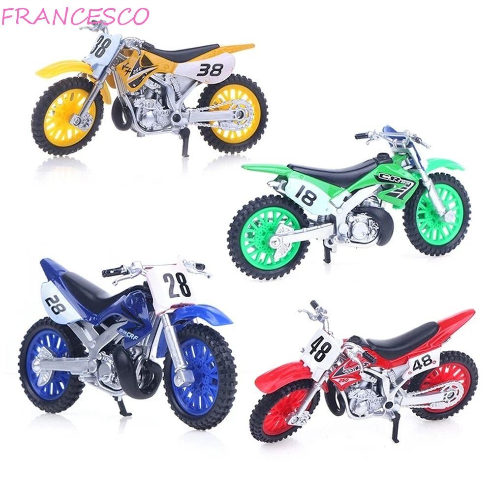 FRANCESCO Motorcycle Model, Simulation Off-road Alloy Motocross Toy ...