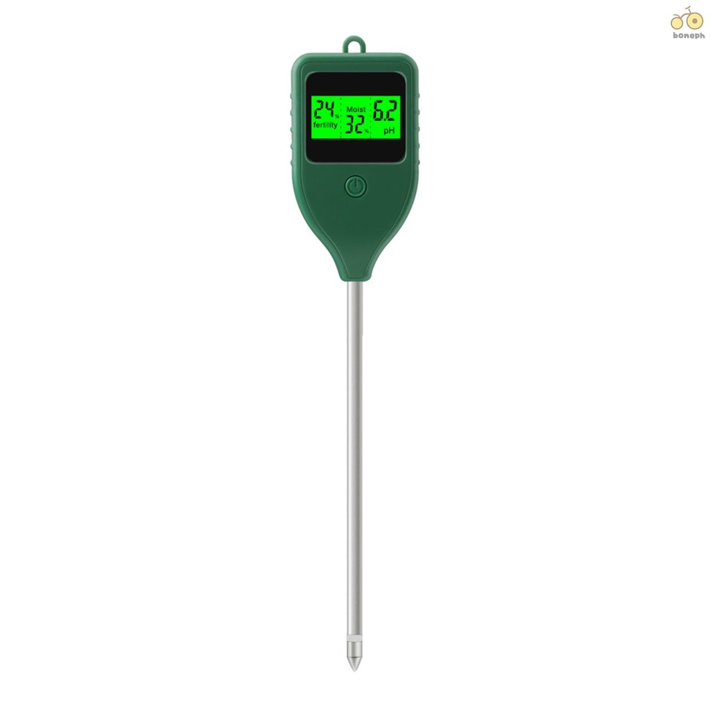 3 in 1 Soil pH Meter Soil Moisture Meter Farm Garden Fertility Tester ...
