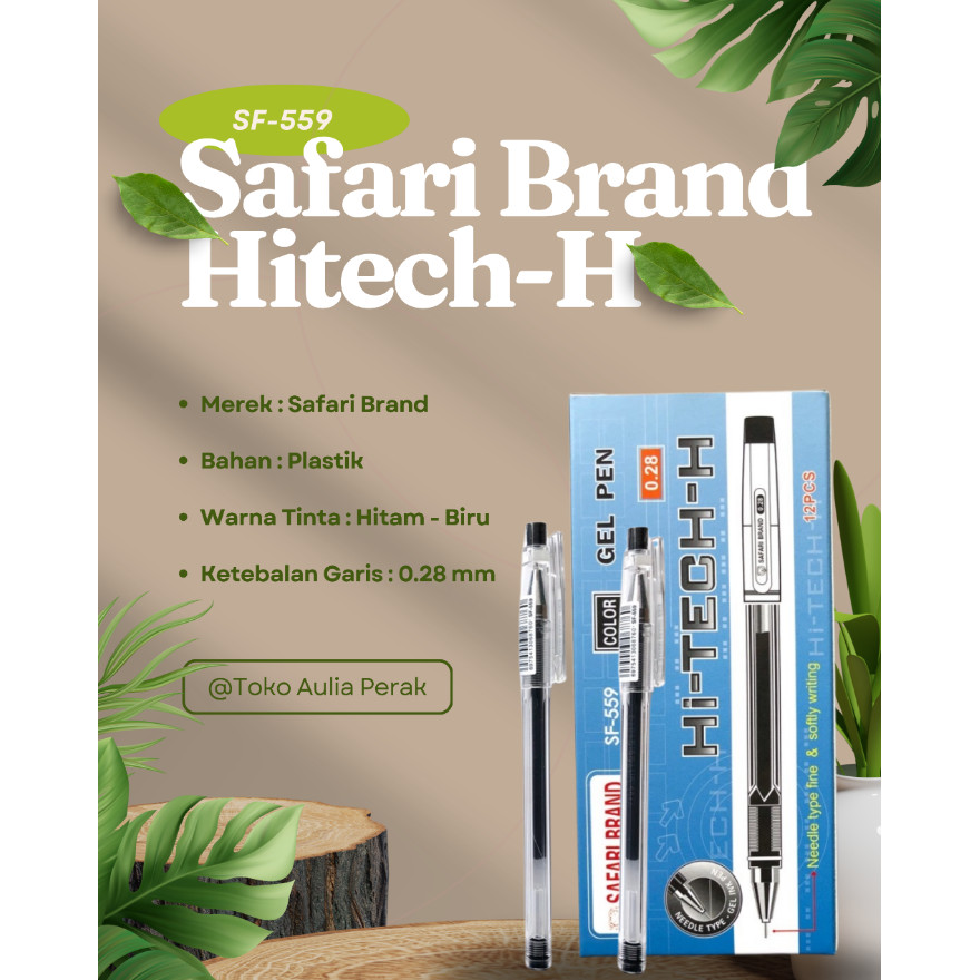 1 PACK HITECH SAFARI BRAND SF559 Ballpoint Pen Hi Tech Hi-Tech Pen 0.28 ...