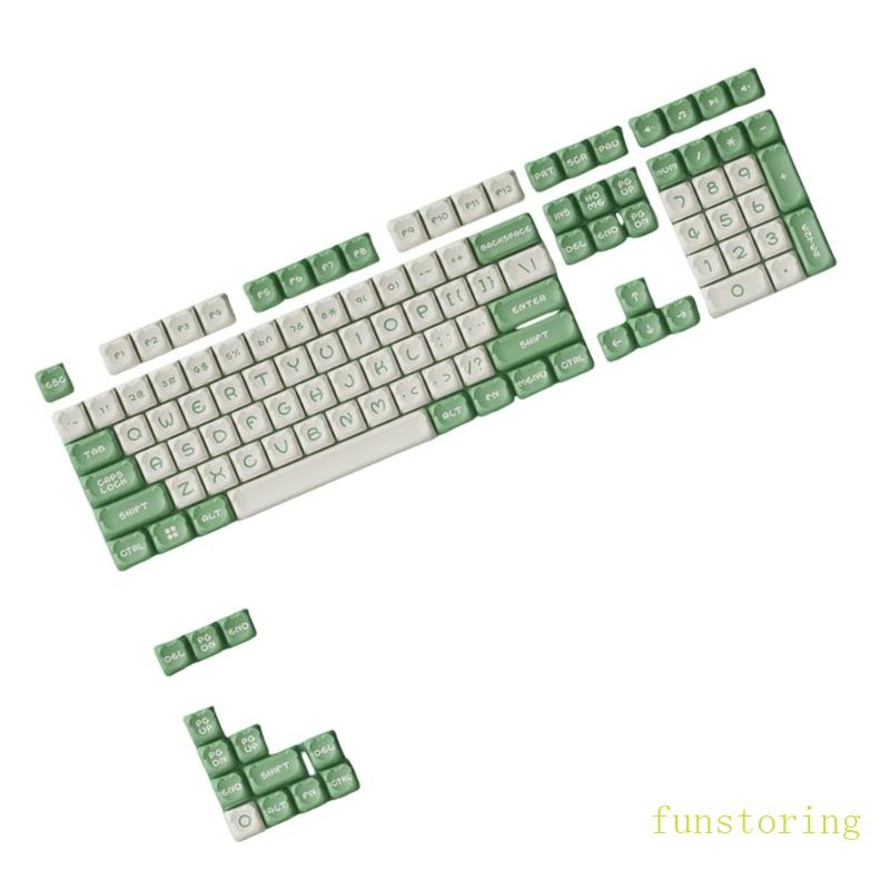 FUN Matcha Bear Keycaps with Two-Color Double Shot OEM Height for ...