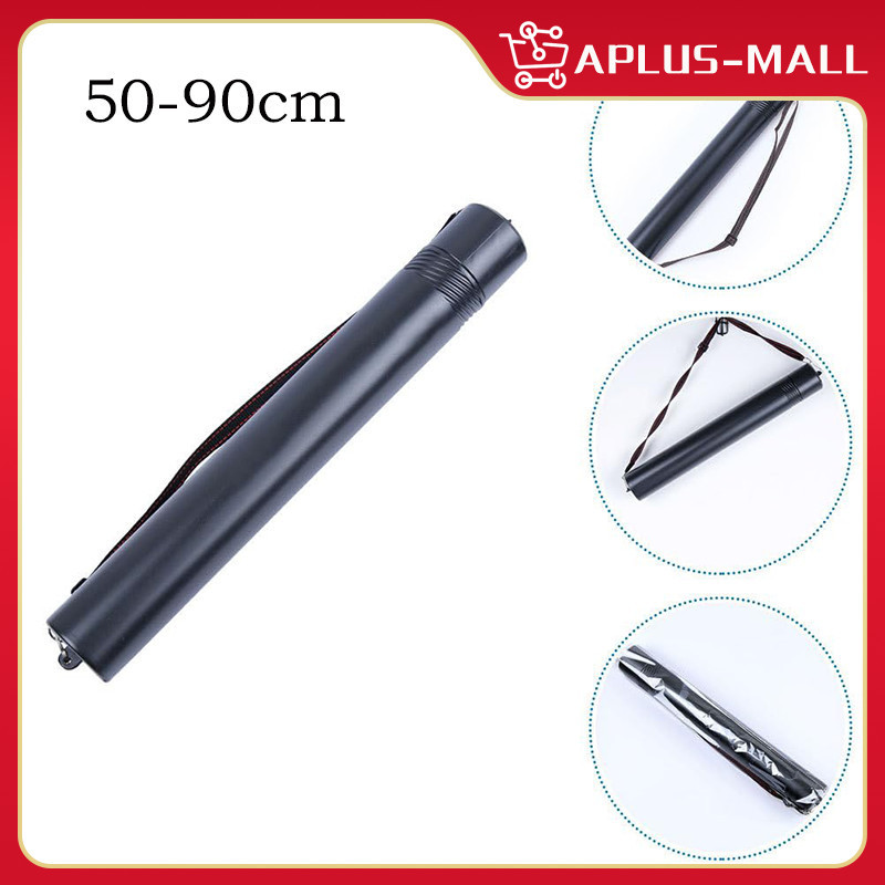 50-90cm Plastic Drawing Tube Blueprint Case Waterproof Retractable ...