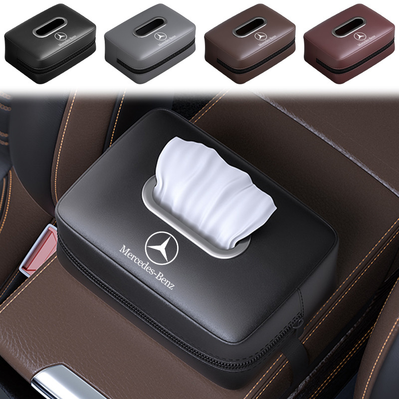 1pcs Napkin Leather Car Seat Tissue Holder Car Center Console Armrest ...