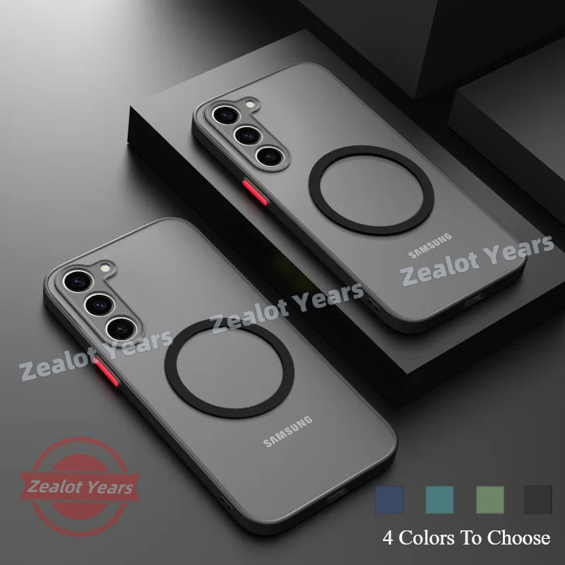 Casing For Samsung Galaxy S24FE S23FE 5G S24 S23 FE Plus Matte Magnetic Case Tpu Soft-edge Anti ...