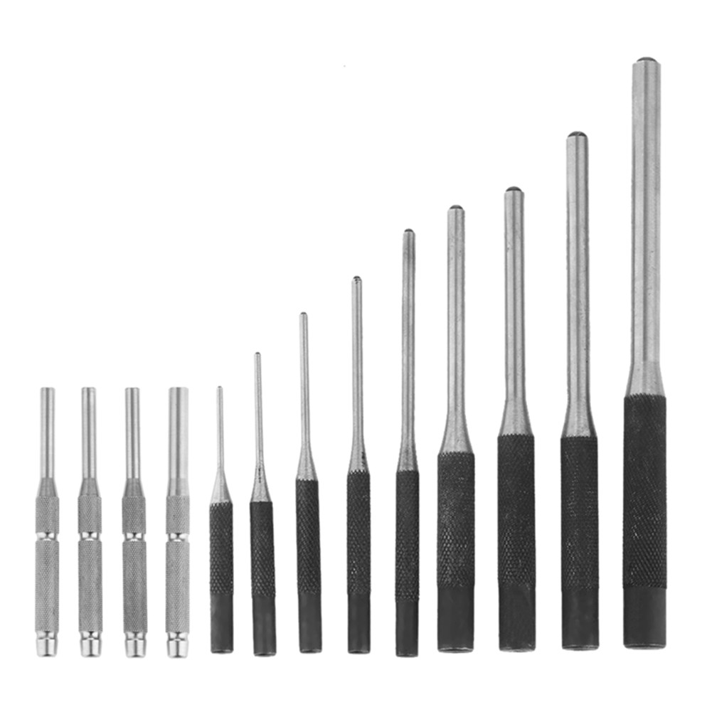 13pcs Pins Punch Set Safe Round Head Starter Punch Chisel Household ...