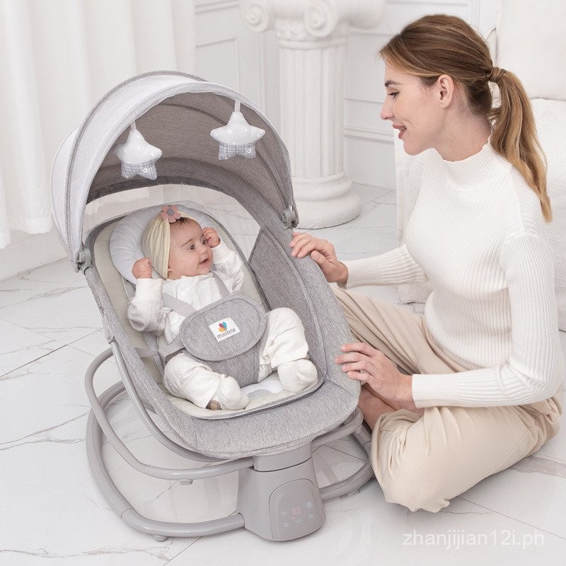 Newborn Baby Electric Rocking Chair Baby Cradle Baby Multi-Functional ...
