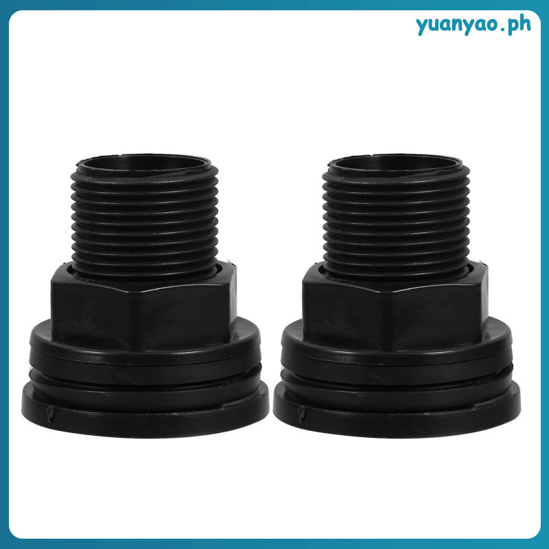 2 Pcs Hose Water Tank Connection Joint Bulkhead Fittings Connector for ...